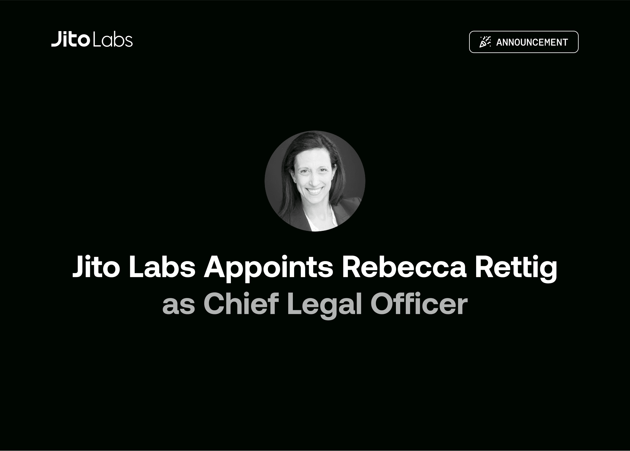 Jito Labs Appoints Rebecca Rettig as Chief Legal Officer | Jito Labs